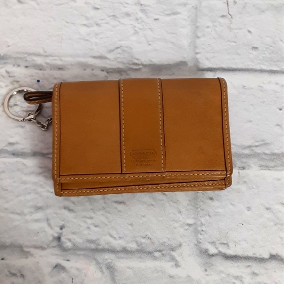 Coach | Bags | Coach Vintage Tan Leather Kay Chain Wallet | Poshmark